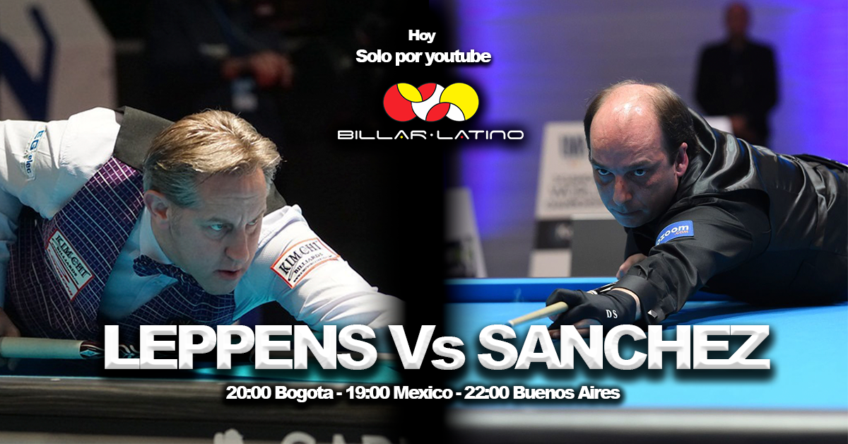 Daniel Sanchez vs Eddie Leppens No 1 – 3 Cushions Barcelona – Billar Latino